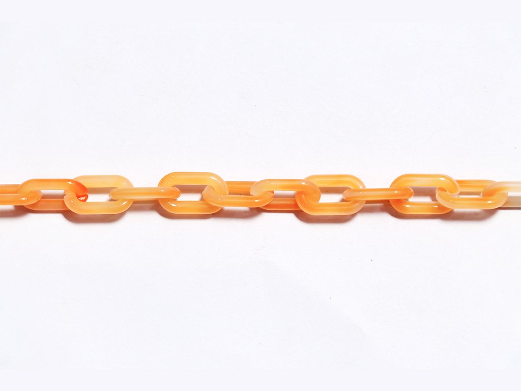 Orange Designer Plastic Chain