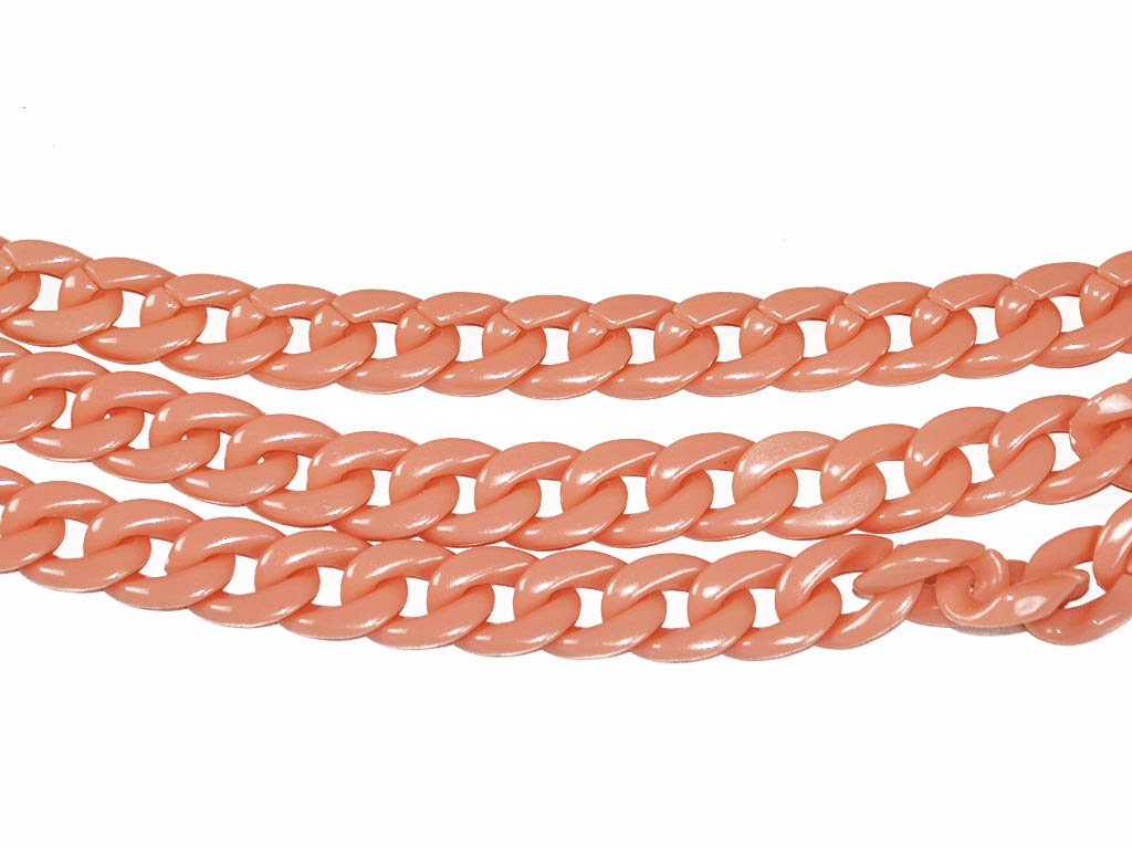 Peach Circular Acrylic Chains