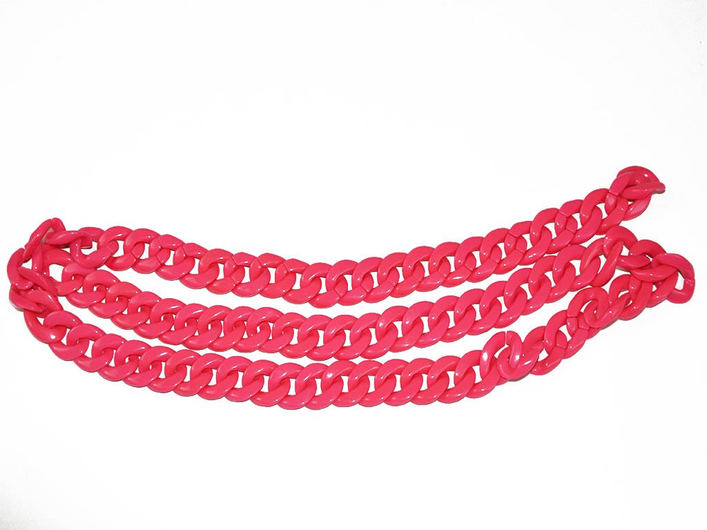 Pink Circular Acrylic Chains
