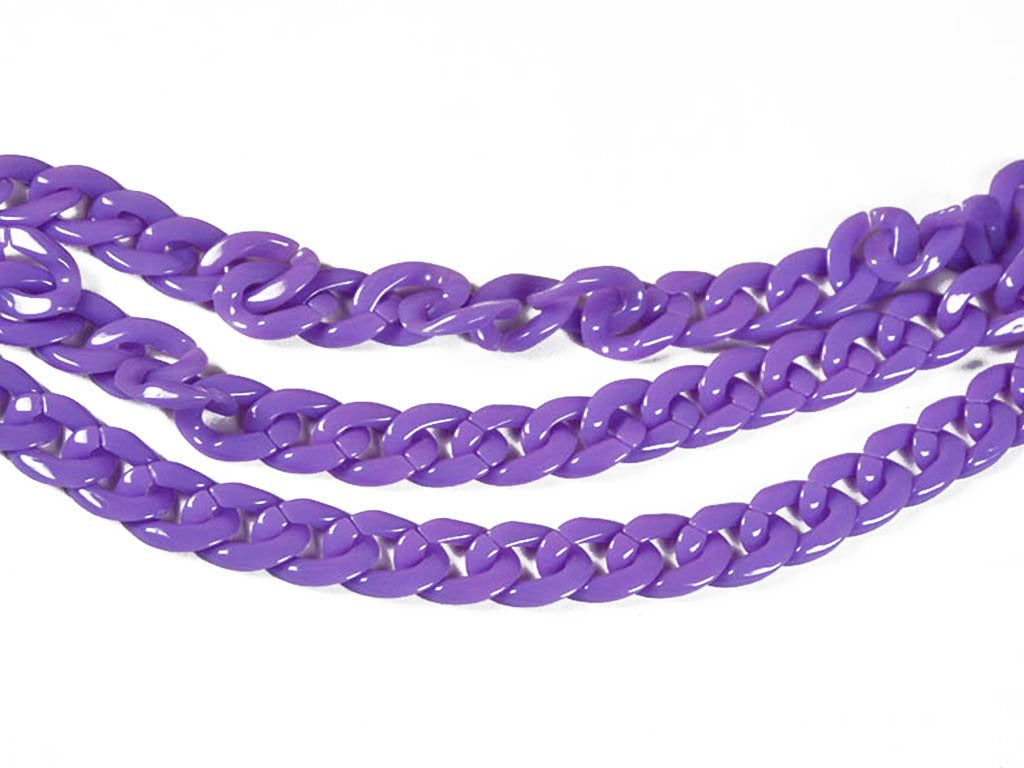Purple Circular Acrylic Chains