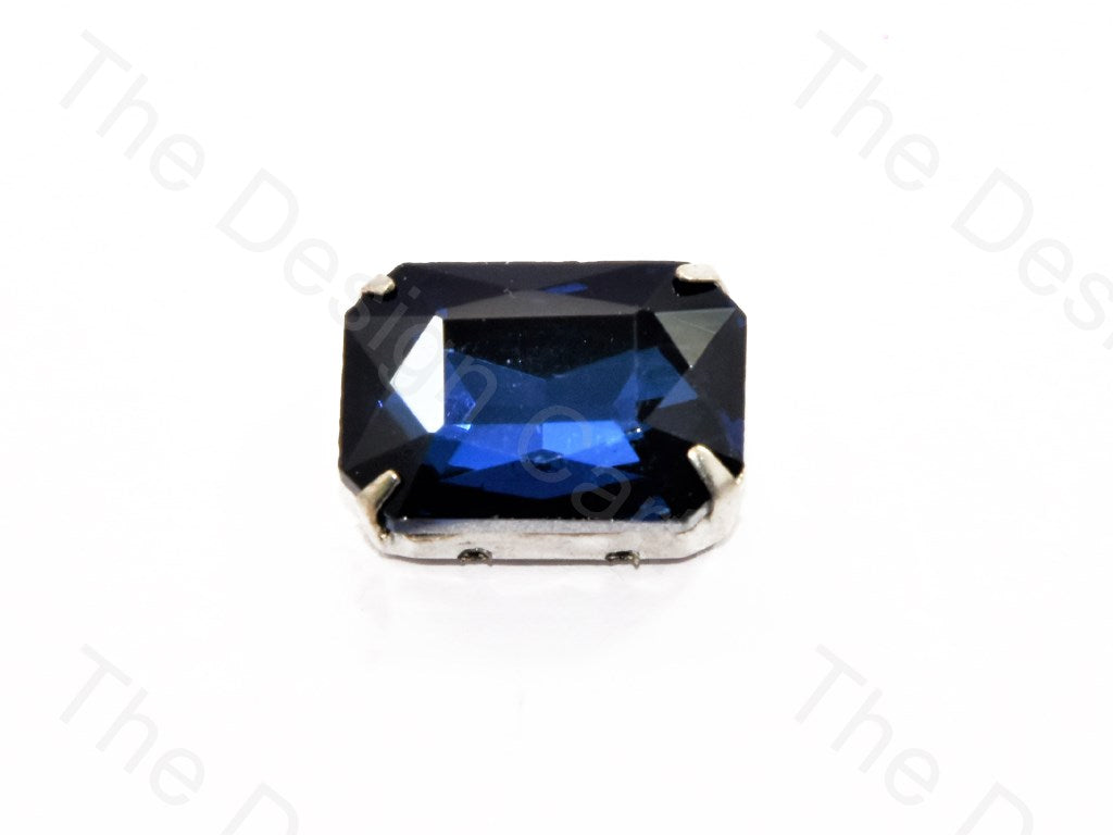 Dark Blue Rectangle Glass Stone With Catcher