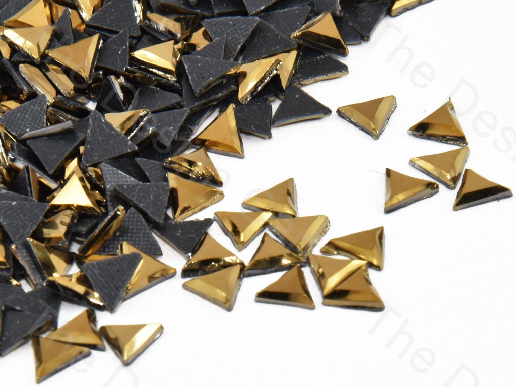 Metallic Gold Triangle DMC Hotfix