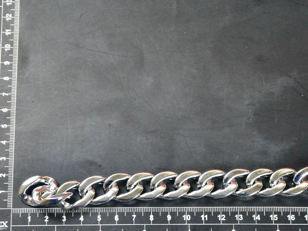 Shiny Silver Circular Acrylic Chains