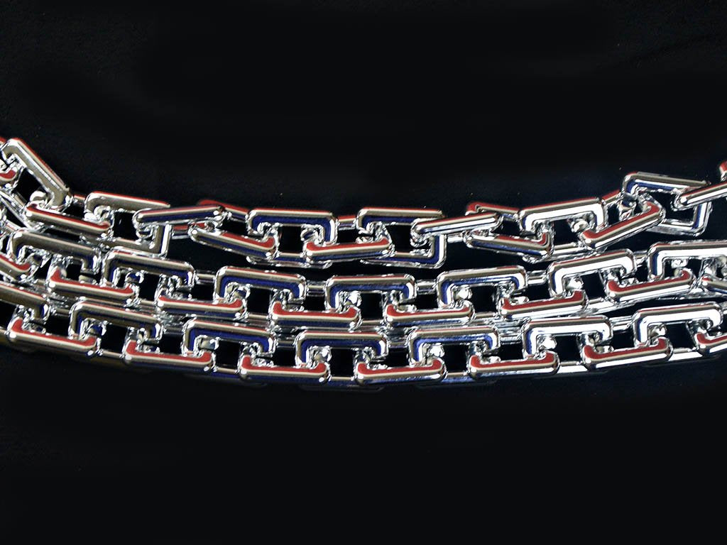Shiny Silver Rectangular Acrylic Chains