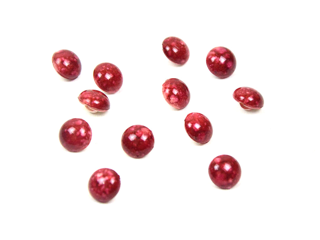 Maroon Marble Round Acrylic Buttons