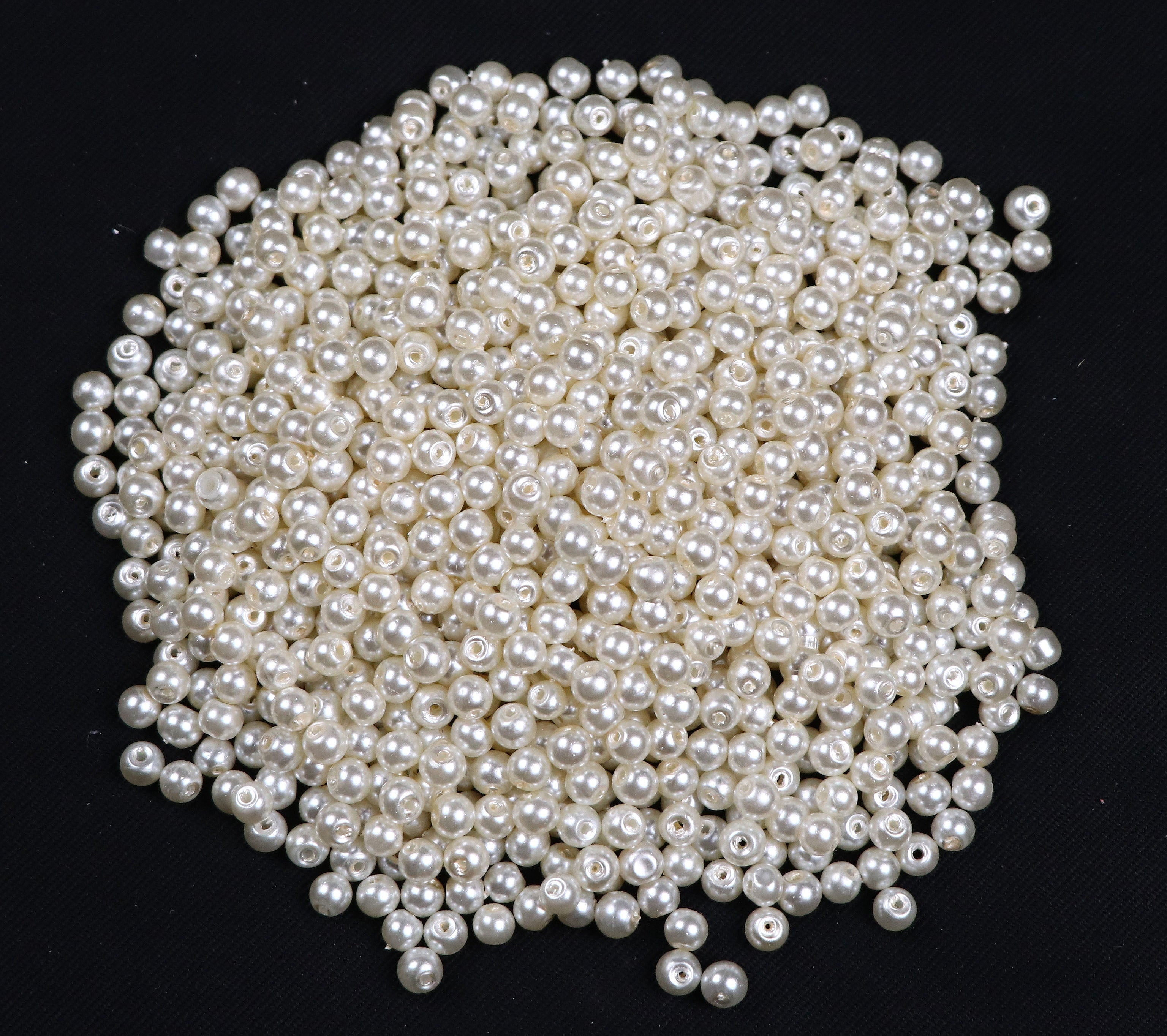 Off- White Pearl Czech Glass Beads