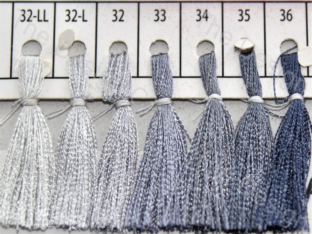 Gray Colour Set 1 Silk Embroidery Threads