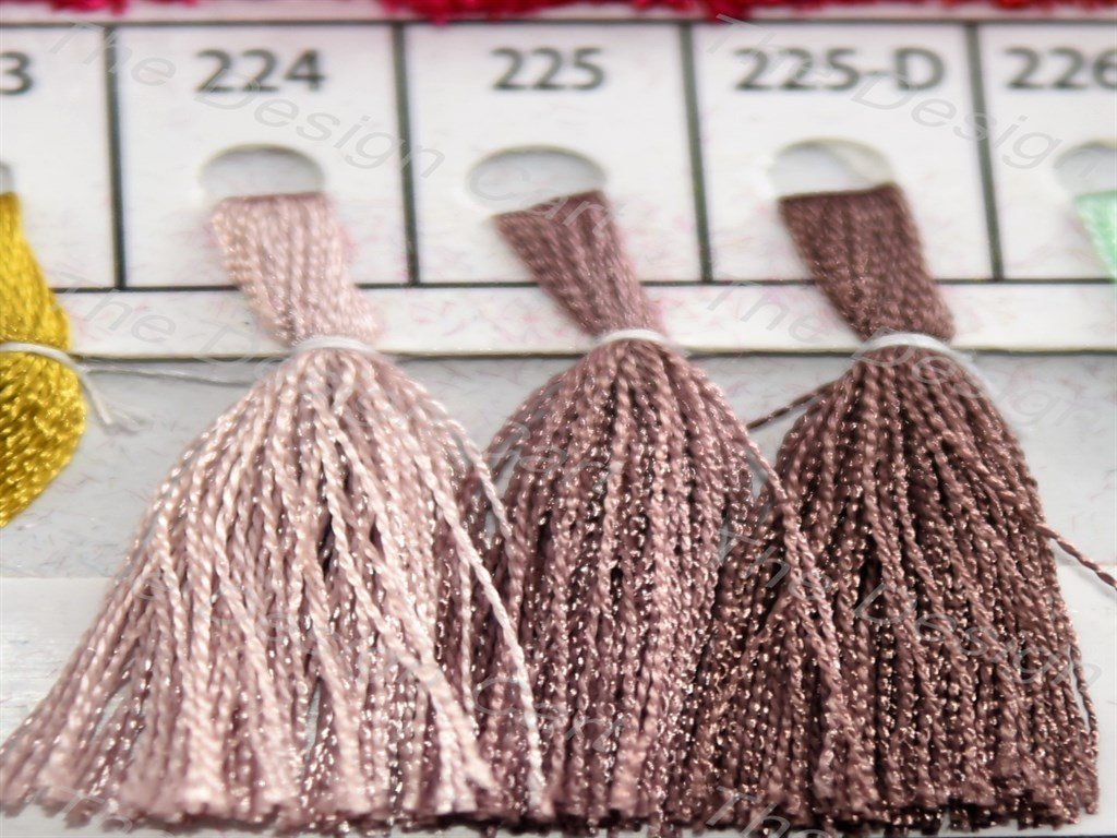 Gray Brown Colour Silk Embroidery Threads