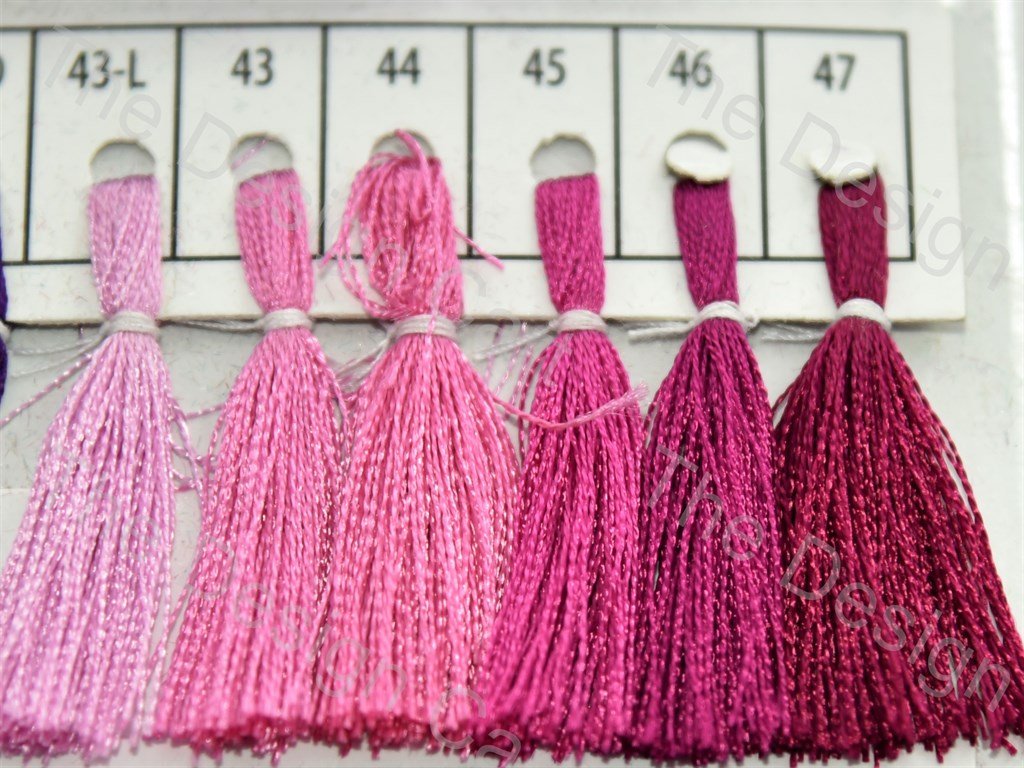 Magenta Colour Set 1 Silk Embroidery Threads