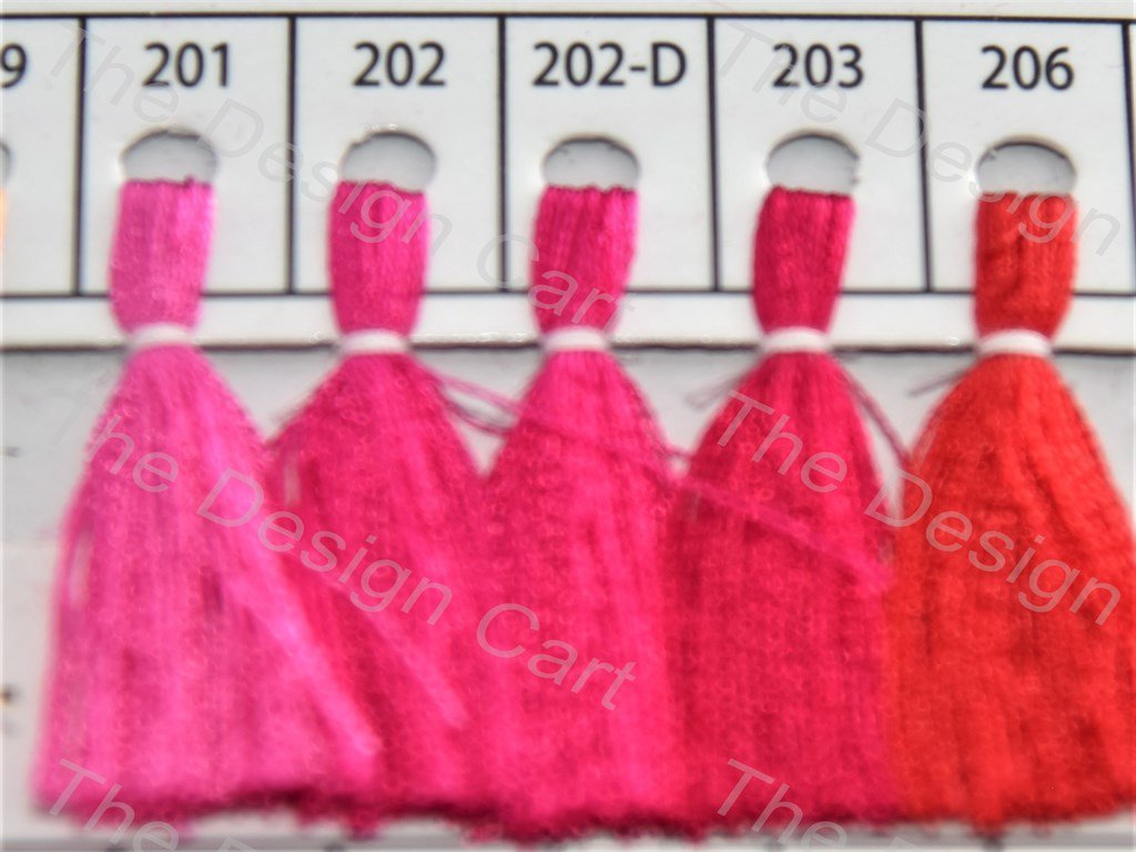 Magenta Colour Set 2 Silk Embroidery Threads