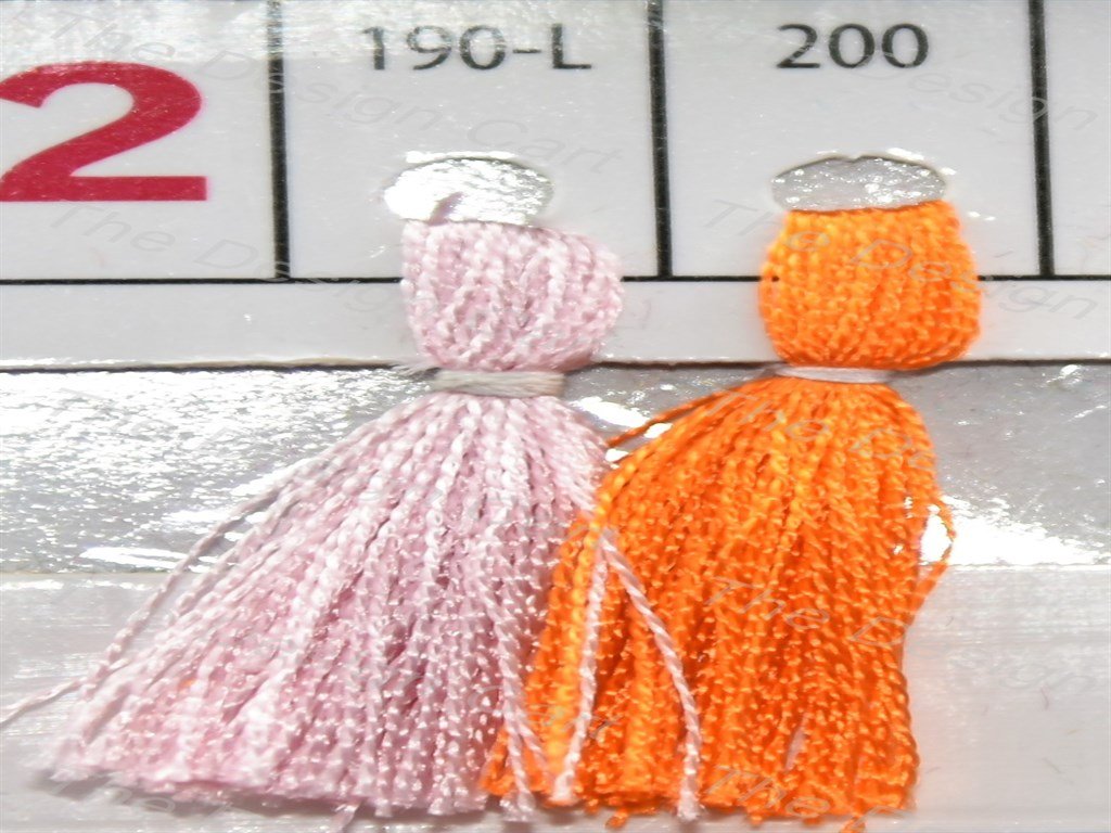 Orange Colour Set 3 Silk Embroidery Threads