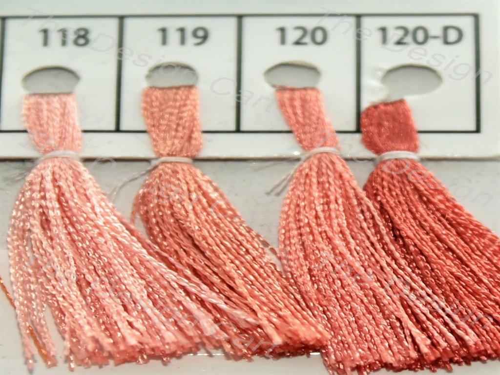 Peach Colour Set 1 Silk Embroidery Threads