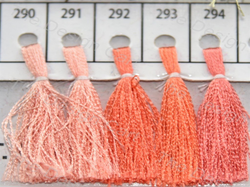 Peach Colour Set 3 Silk Embroidery Threads
