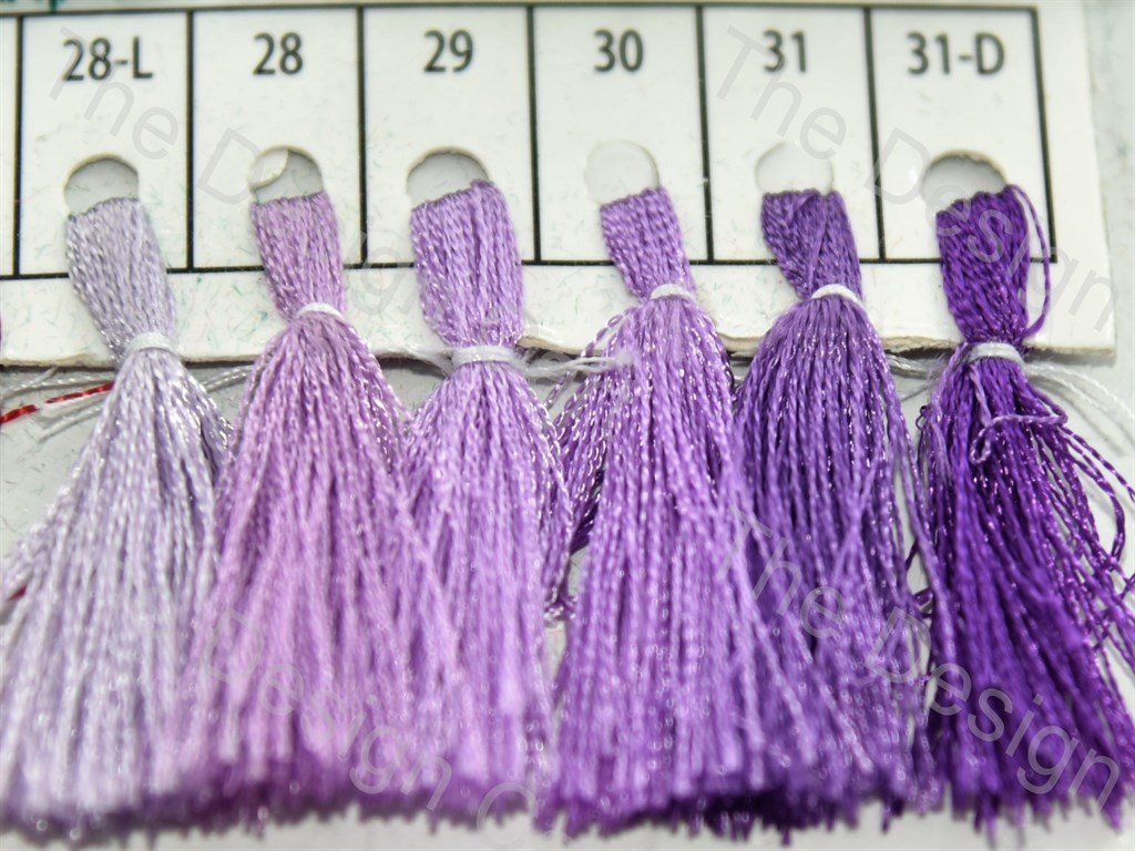 Purple Colour Set 1 Silk Embroidery Threads