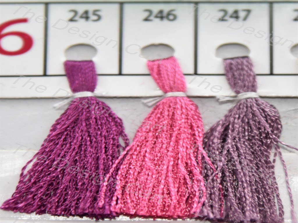 Purple Colour Set 3 Silk Embroidery Threads