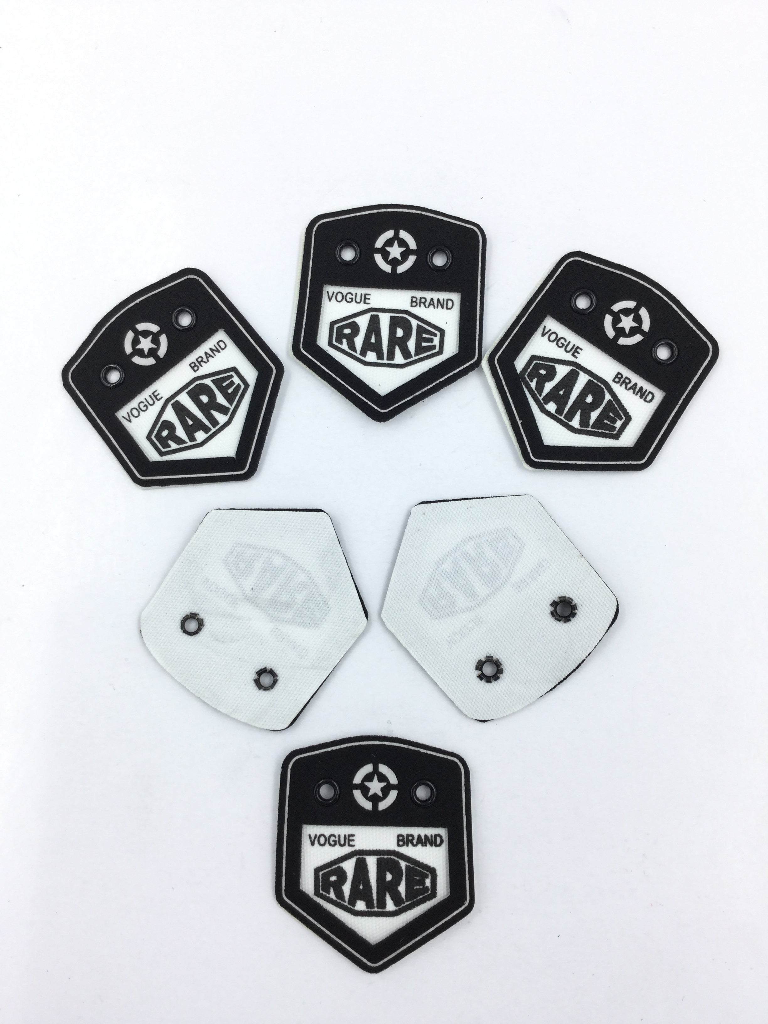 Black Pentagon Shape Stickers